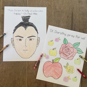 St. Paul Miki Dorothy Printable Coloring Page Sheet Lazy Liturgical ...