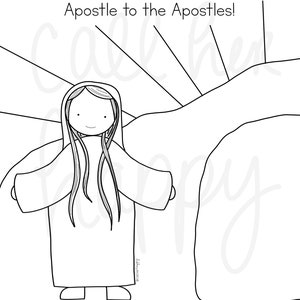 St Mary Magdalene Worksheet Printable Coloring Page Sheet Liturgical ...