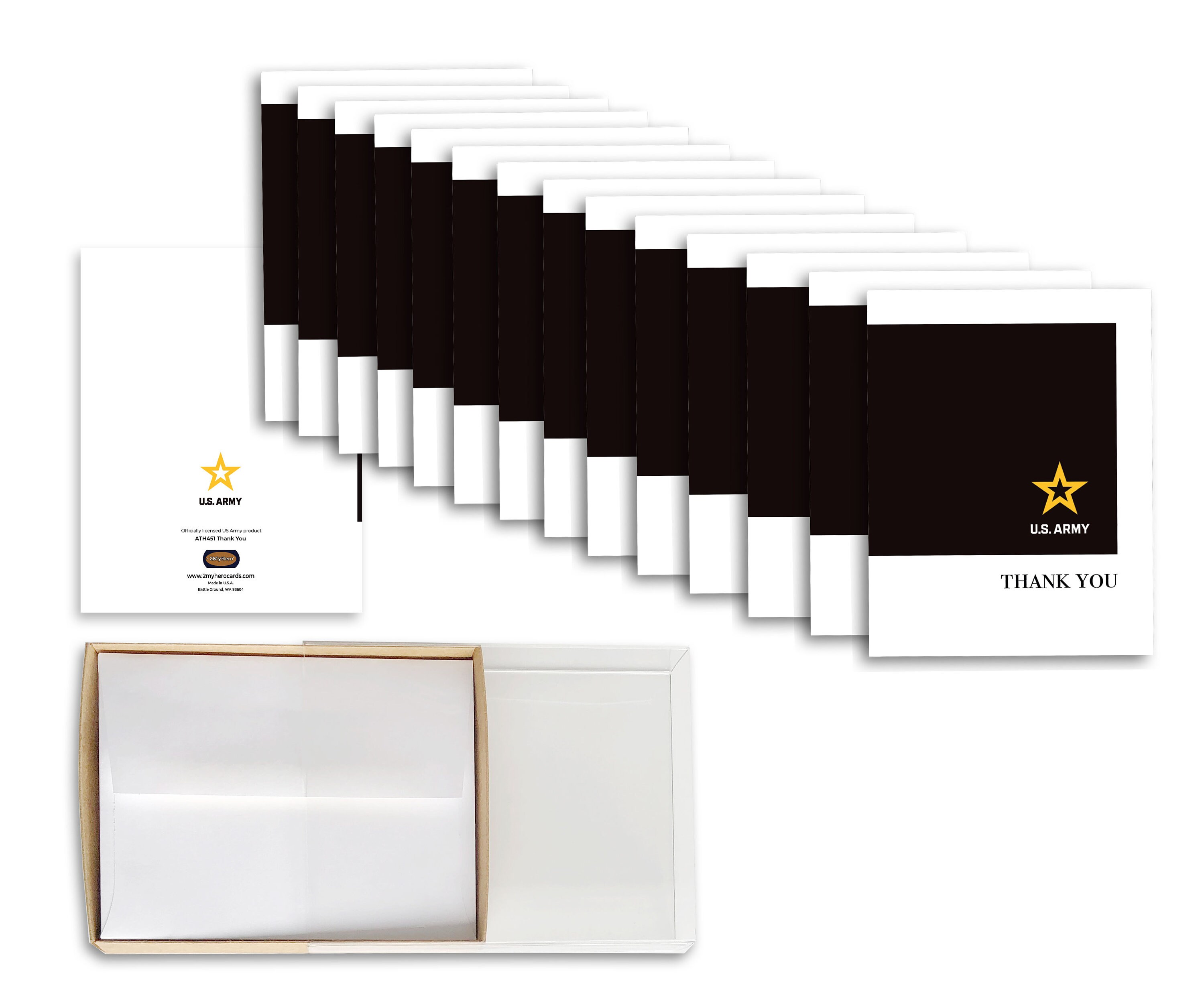 US Army Classic Thank You Note Cards for Soldiers and Army Wives Blank ...