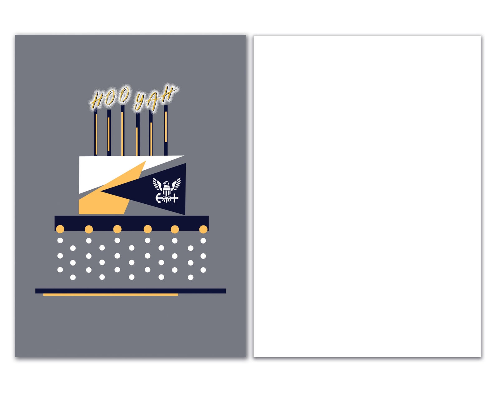 Navy Military Congratulations Greeting Card USN CELEBRATION CAKE Blank ...