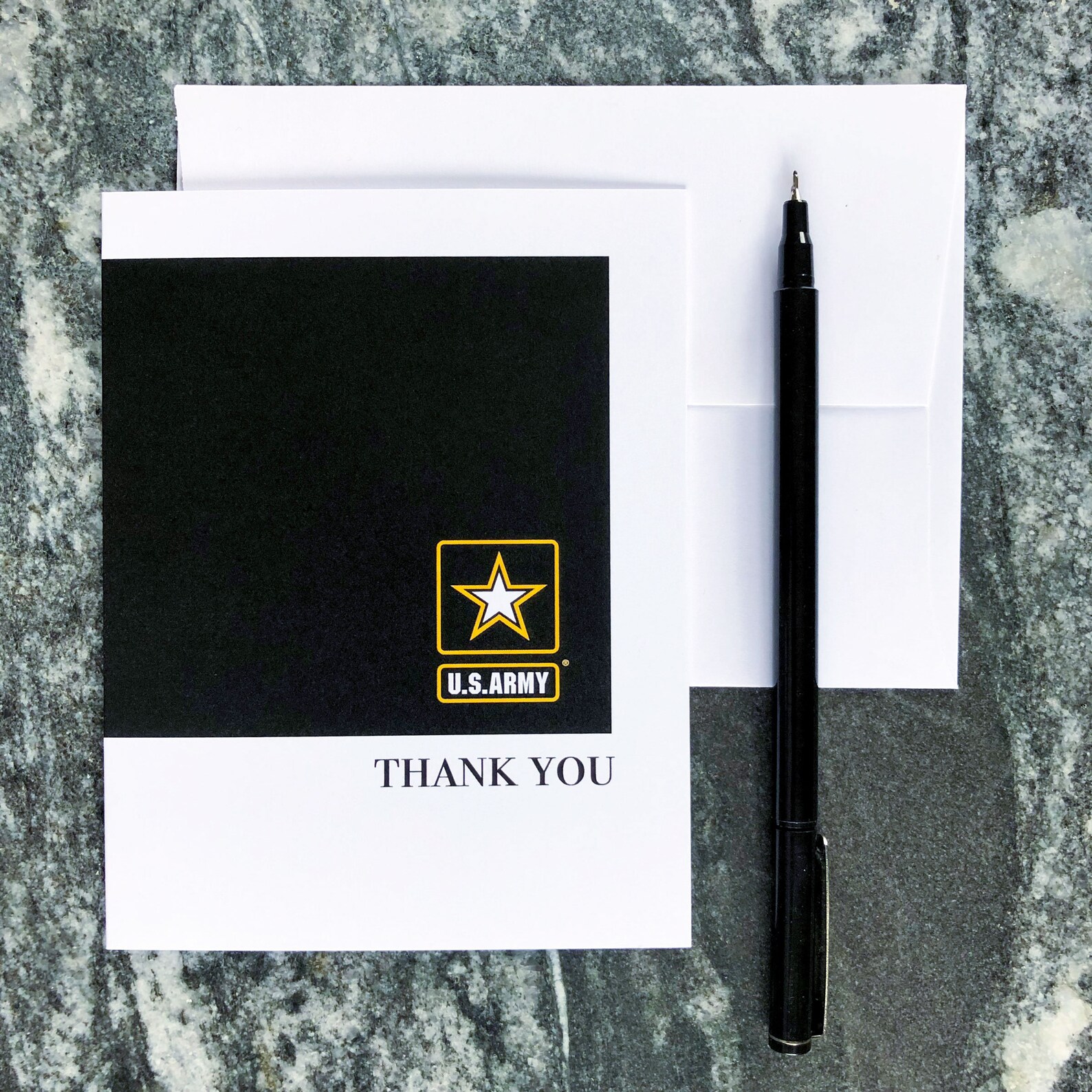 US Army Classic Thank You Note Cards For Soldiers and Army | Etsy