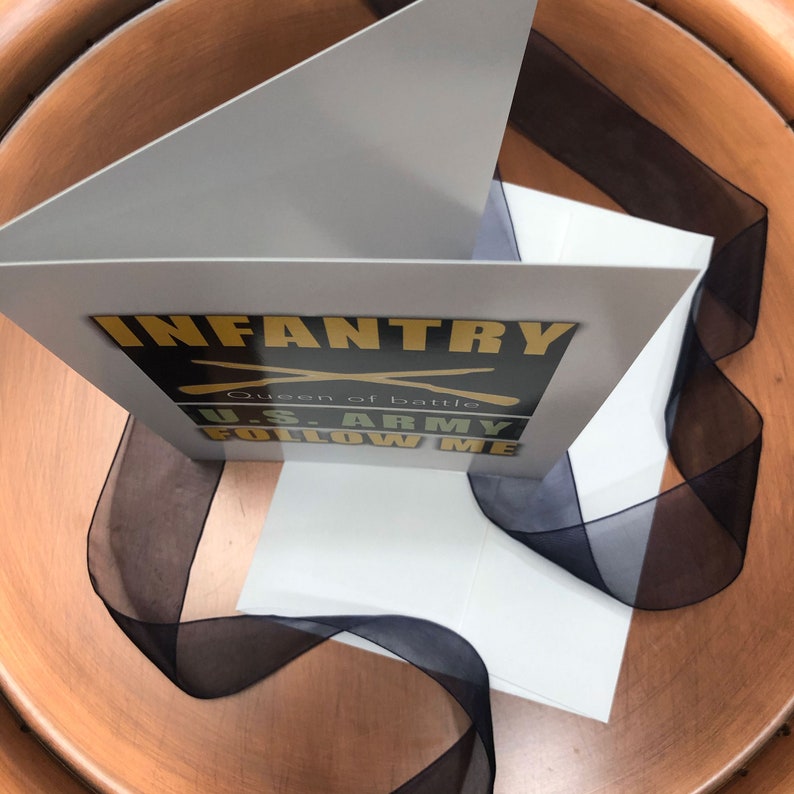 FOLLOW ME US Army Infantry Military Graduation Congratulations Greeting ...