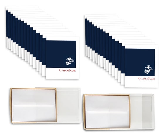 US Marine Corps Custom Note Cards for USMC Marines and Wives - Etsy