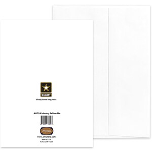 FOLLOW ME US Army Infantry Military Graduation Congratulations Greeting ...