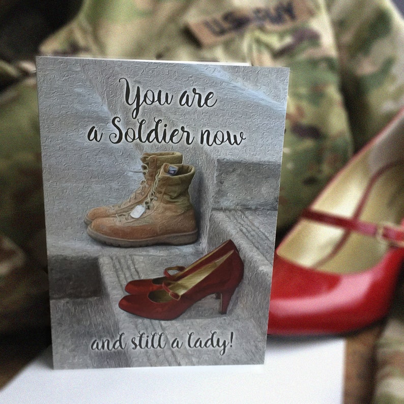 Military Appreciation Greeting Card for Female US Army Soldier STILL A ...