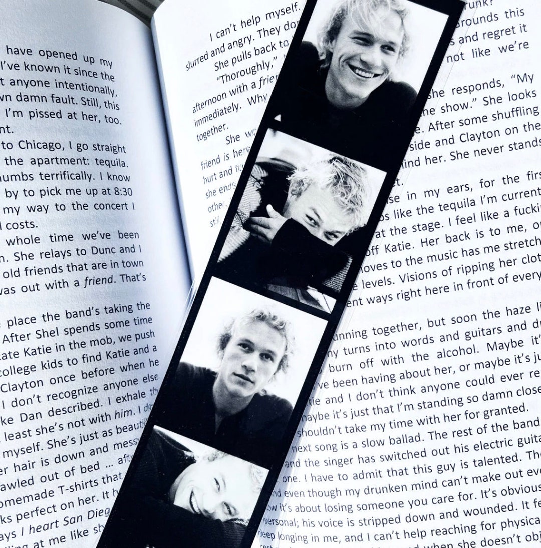 HEATH LEDGER Photo Strip Bookmark // Mirror Decoration Mini Wall Art - Etsy