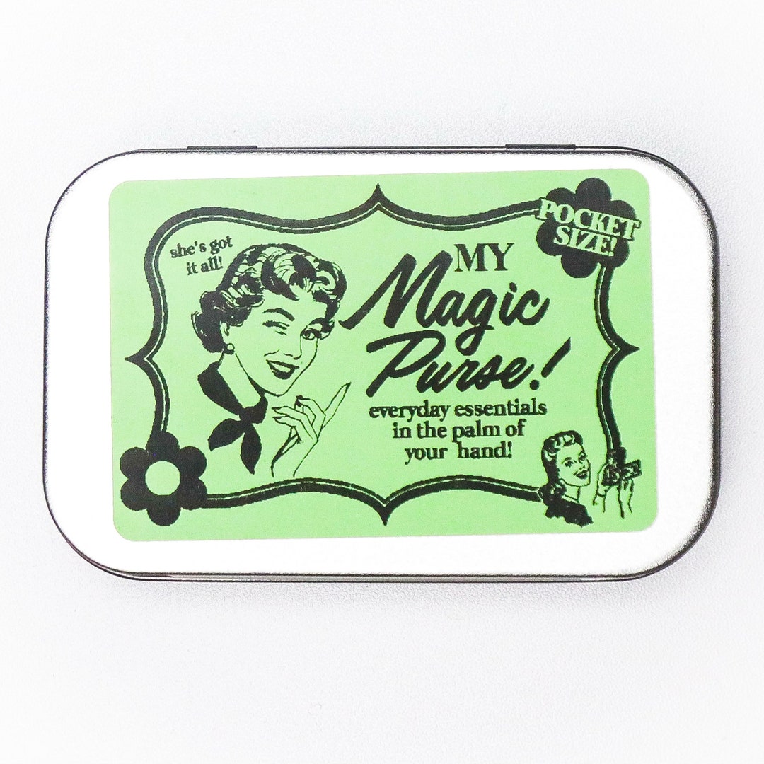 Mini MAGIC PURSE Kit Everything You Need in All in a Tin Box Cutest ...