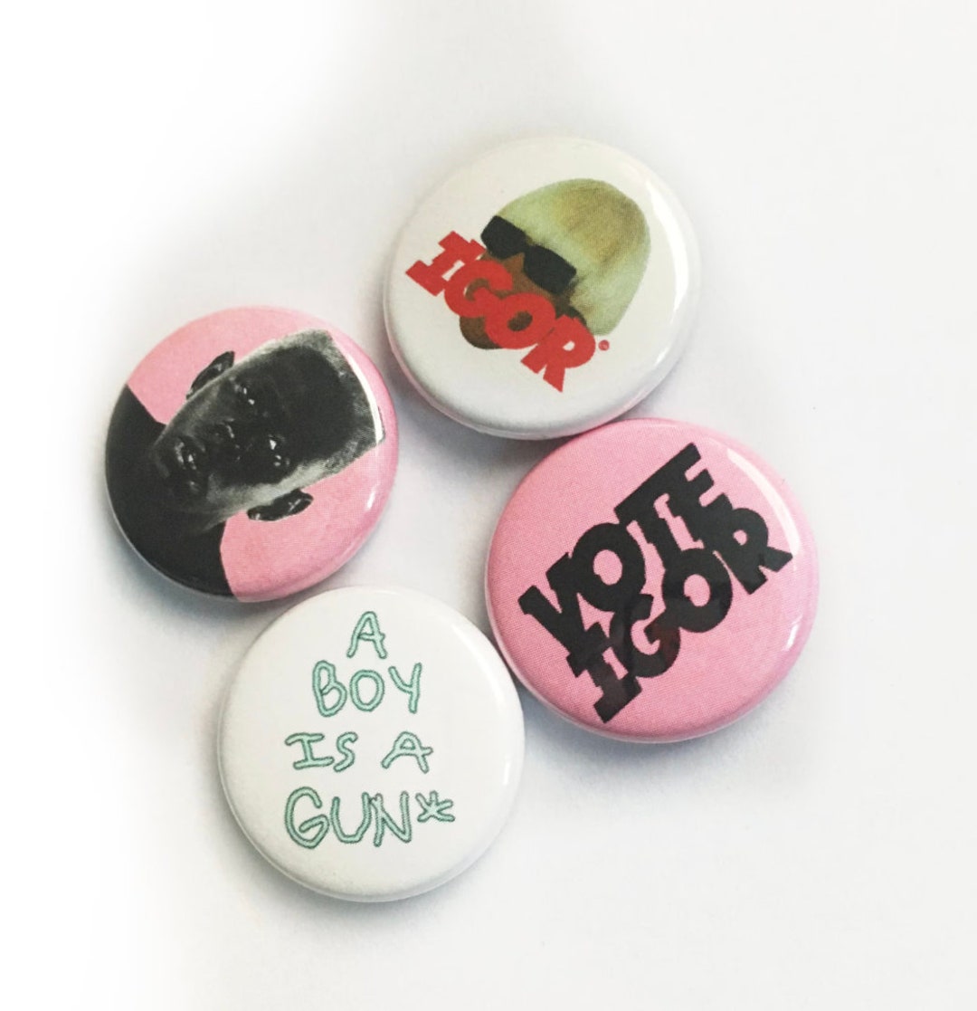 TYLER the CREATOR, IGOR Set of Four 1 Metal Pinback Buttons - Etsy