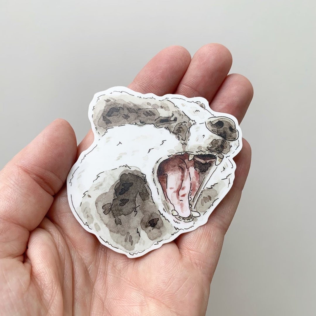 Screaming Badger Vinyl Sticker Laptop, Water Bottle, and Car Decal - Etsy