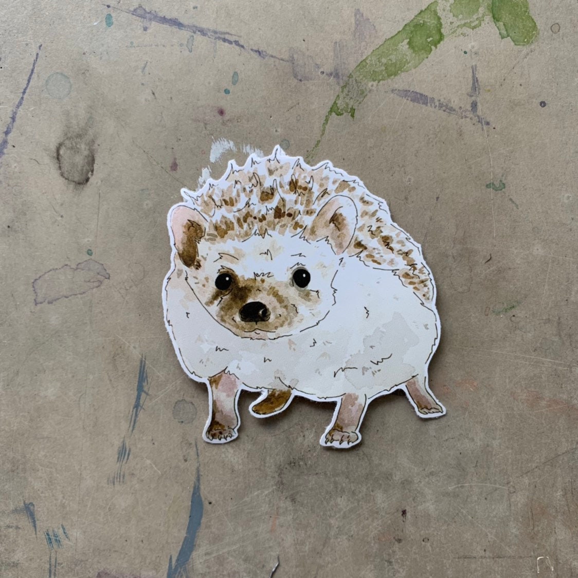 Hedgehog Vinyl Sticker Laptop Water Bottle and Car Decal - Etsy