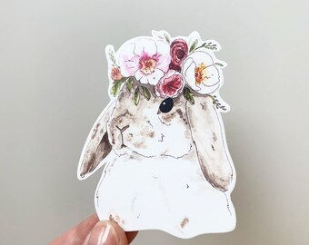 Black Tort Lop Rabbit Sticker Lop Rabbit Bumper Sticker Lop - Etsy