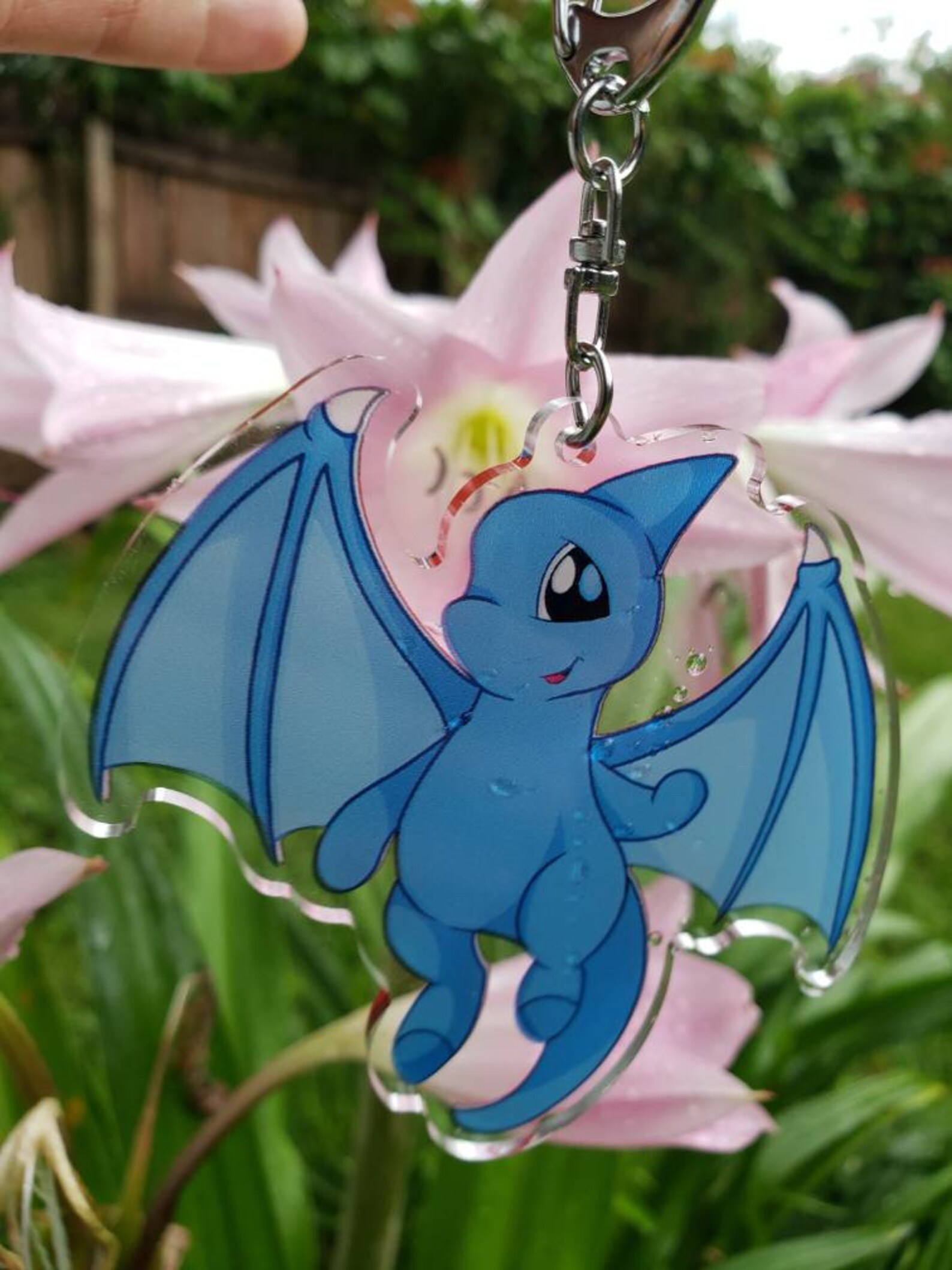 Red Blue Shoyru Neopets Acrylic Charm Keychain - Etsy