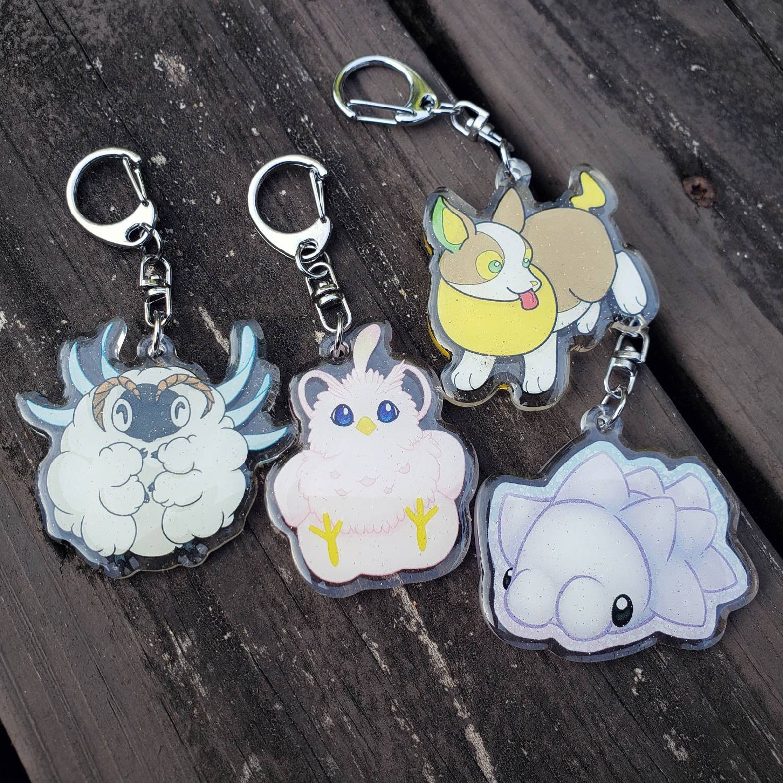 Wooly Bug Ancient Magus Bride Glitter Acrylic Charm Keychain - Etsy