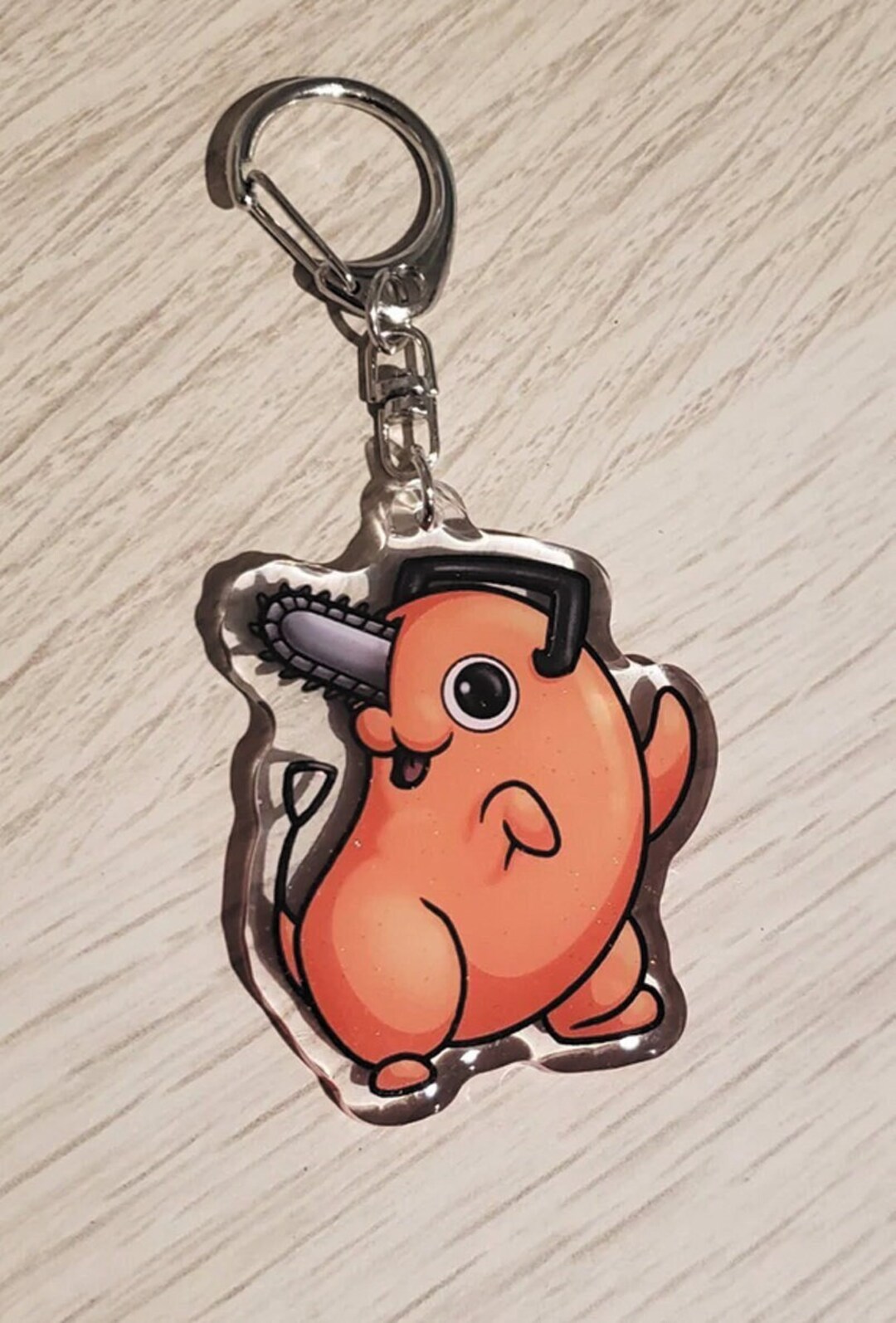 Chainsaw Bean Devil Acrylic Charm Keychain - Etsy