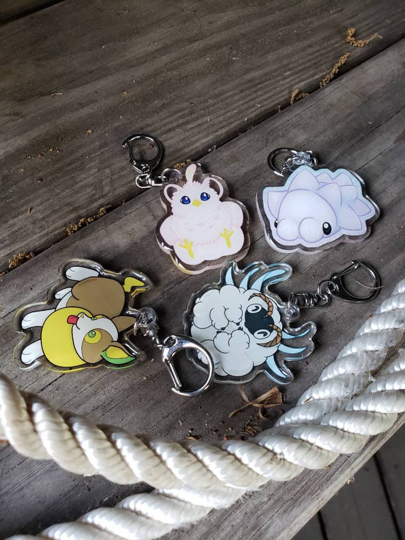 Wooly Bug Ancient Magus Bride Glitter Acrylic Charm Keychain - Etsy
