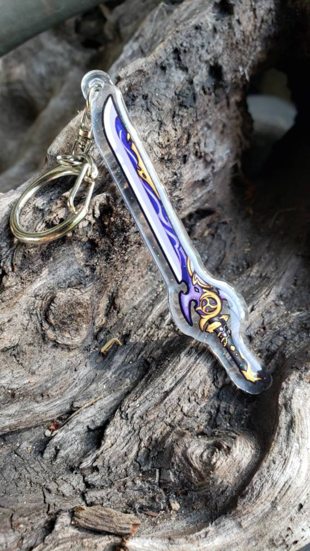 Ei Raiden Shogun Sword Genshin Acrylic Charm Keychain - Etsy