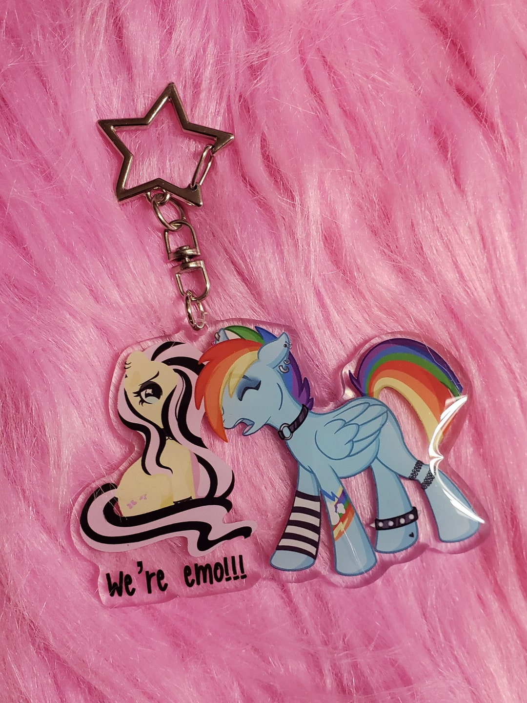 Were EMO! MLP - Acrylic Charm Keychain - Etsy