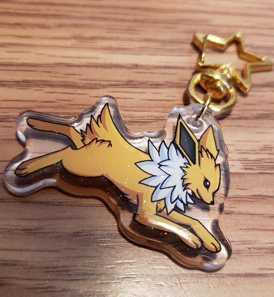 Jolteon Acrylic Charm Keychain - Etsy