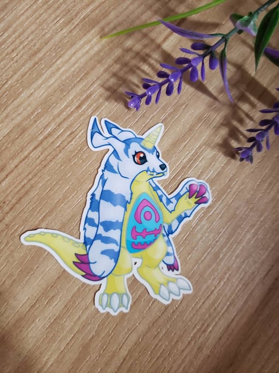 Gabumon Sticker set of 2 | Etsy