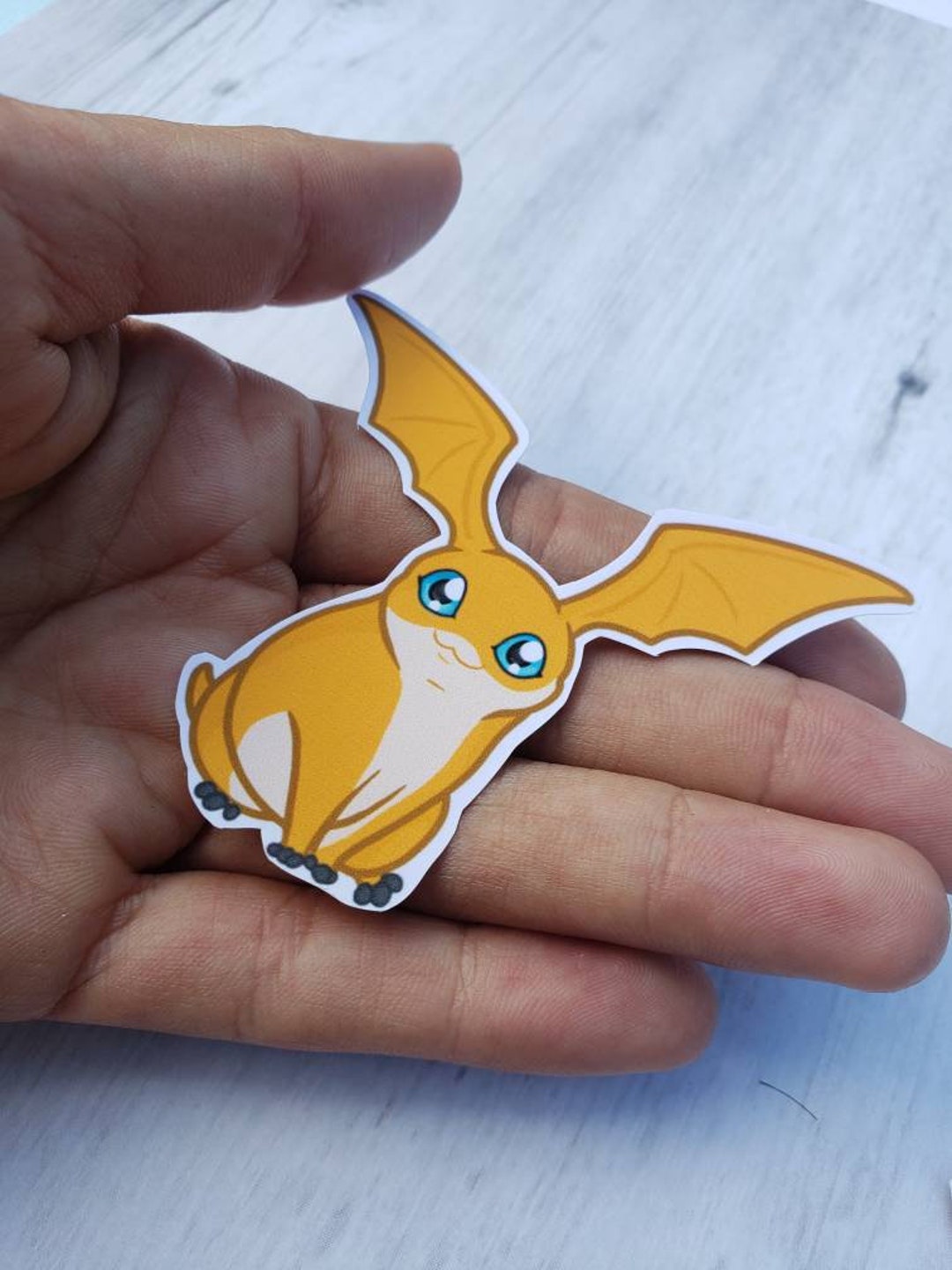 Patamon Digimon Sticker (set of 2) - Etsy