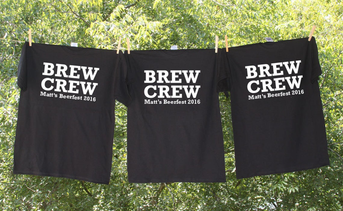 Brew Crew Beer Bachelor Shirt, Men's Shirt, Beach Party Shirt, Custom ...