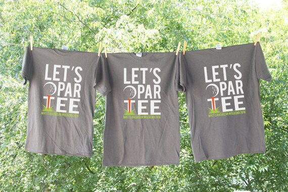 Let's Par-tee Bachelor Shirt for Groom and Groomsmen - Etsy