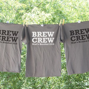 Brew Crew Beer Bachelor Shirt, Men's Shirt, Beach Party Shirt, Custom ...