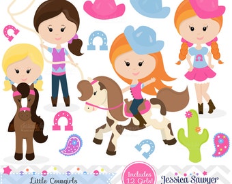Pink cowgirl clipart | Etsy