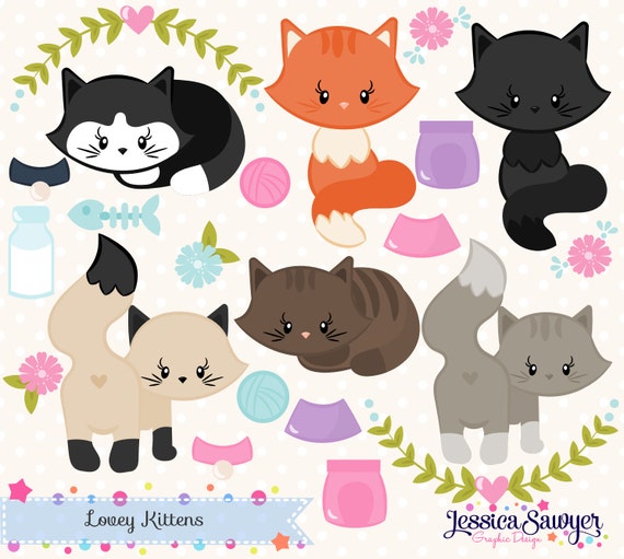 20FOR20, cat clipart and vectors for crafts and products by Jessica ...