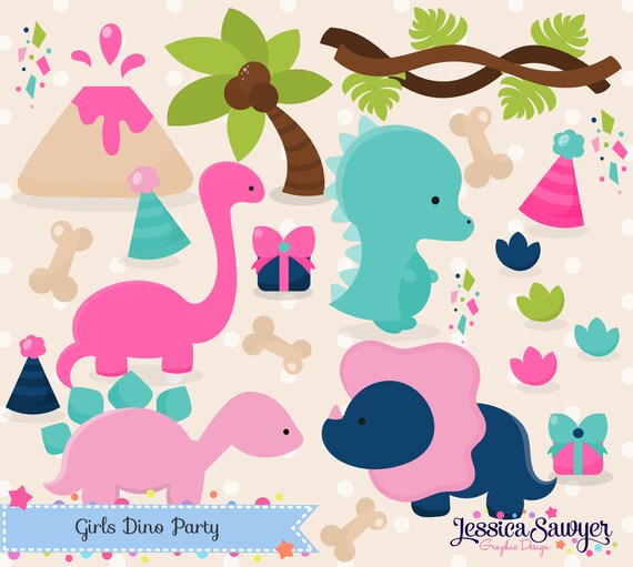 20FOR20 - Dinosaur clipart, dino clip art, girls dinosaur clipart ...