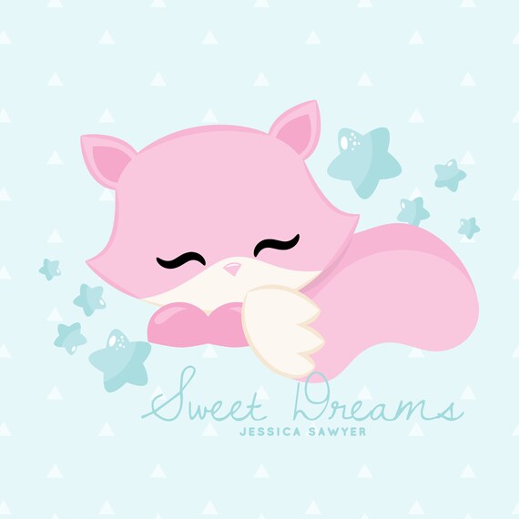 20FOR20, Pink Fox Clipart for personal and commercial use by Jessica ...