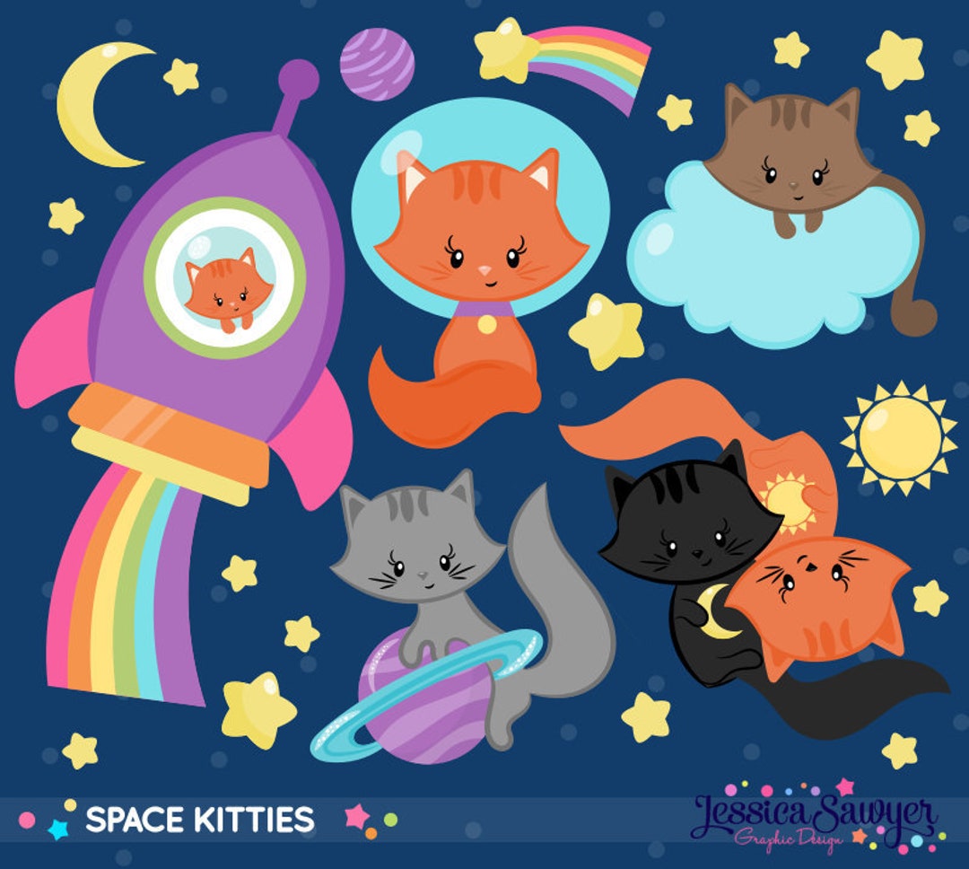 20FOR20, Space Cat Clipart, Cat Clipart, Space Clipart, Space PNG, Cat ...