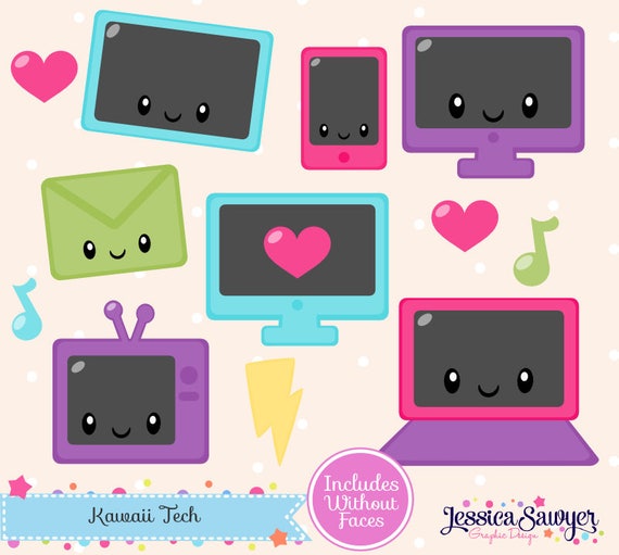 20FOR20 - Kawaii Tech Clipart and Vectors by Jessica Sawyer Design ...
