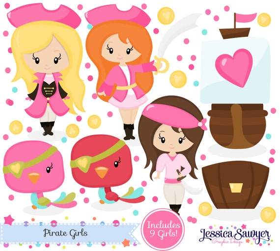 20FOR20, pirate girl clipart and vectors for personal and commercial ...