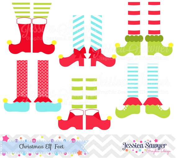 20FOR20, Elf feet clipart or christmas clipart for personal and ...