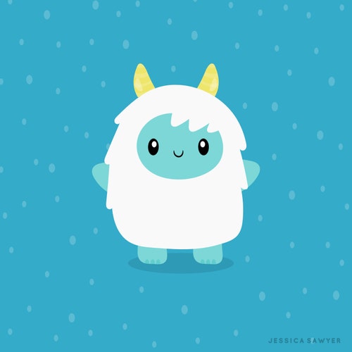 Yeti Clipart Yeti Winter Clipart Christmas Clip Art - Etsy