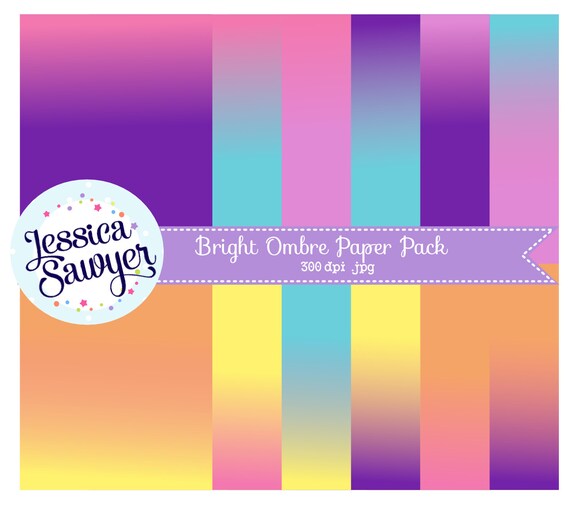 20FOR20 - Ombre Digital Paper Pack for Personal and Commercial Use by ...