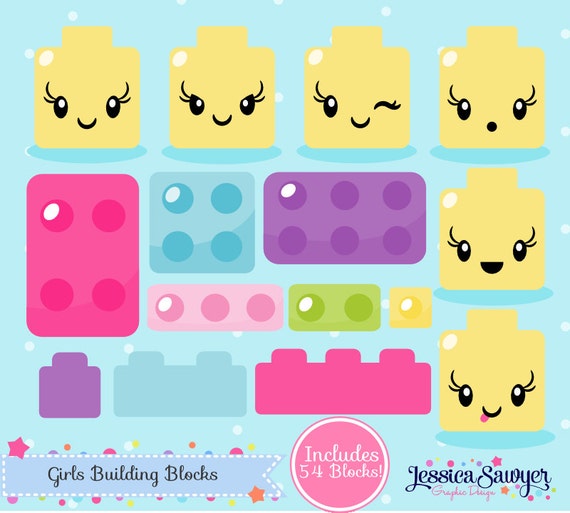 20FOR20 - Building Block Clipart and Vectors by Jessica Sawyer Design ...