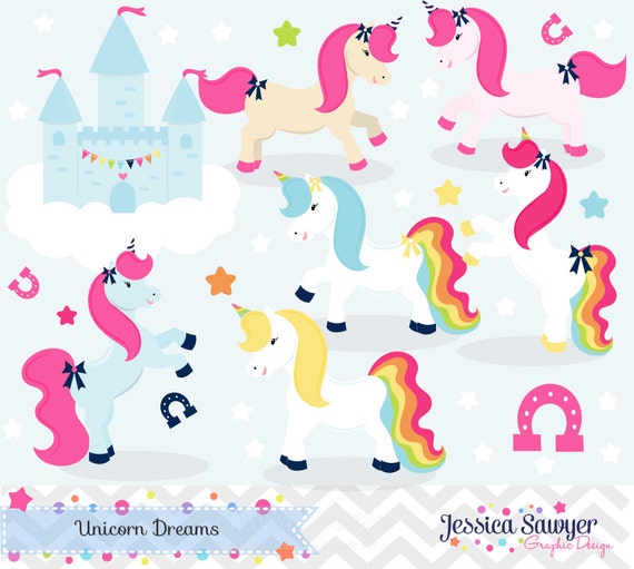 20FOR20 - Unicorn Clipart and Vectors or Horse Clip art for personal ...