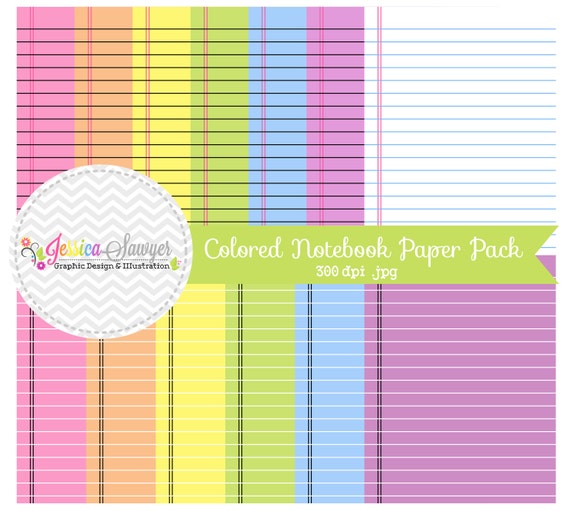 20FOR20, colorful printable notebook digital paper - printable notebook ...