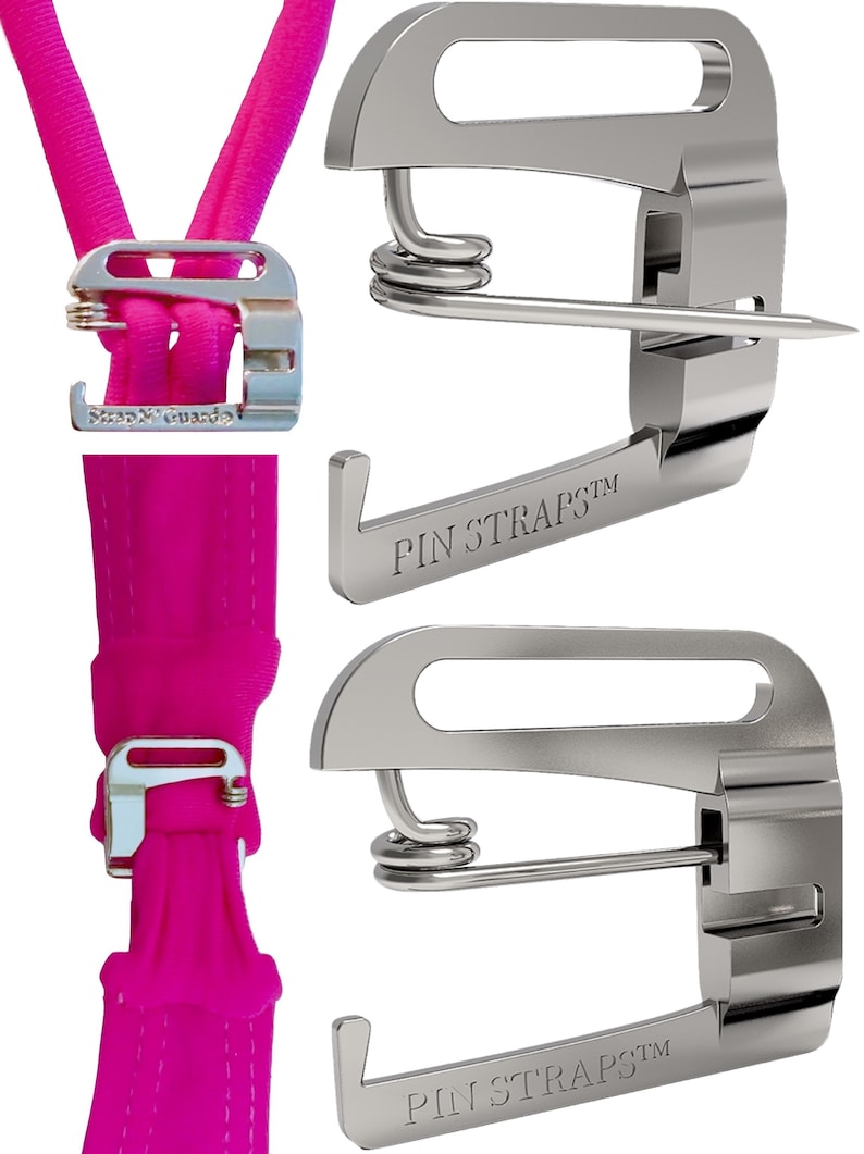 NO SEW, Swim Suit Bra Replacement G Hooks, No-slip Clip on Silver Metal ...