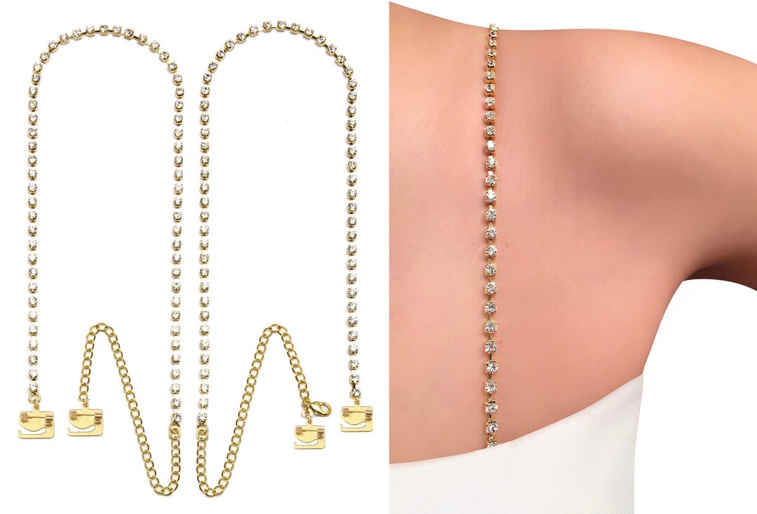 No-sewing, No-slip, Detachable, Multiway, Luxurious Wedding Crystal ...