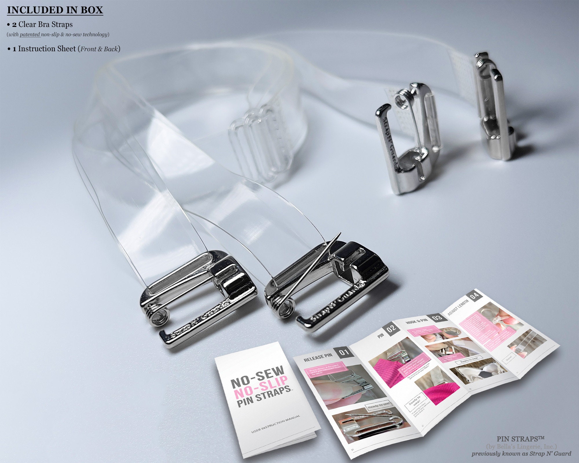 Clear Spaghetti Straps - No Slip - No Sew - Replacement Bra Straps ...