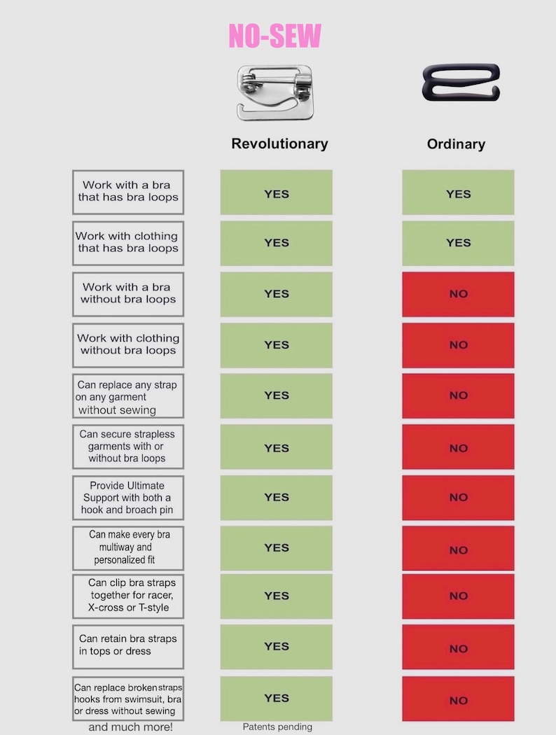 NO SEW, Swim Suit Bra Replacement G Hooks, No-slip Clip on Silver Metal ...