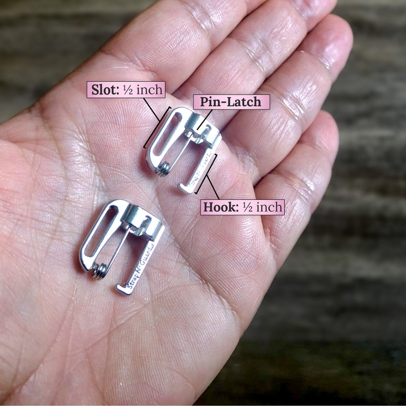 NO SEW, Swim Suit Bra Replacement G Hooks, No-slip Clip on Silver Metal ...