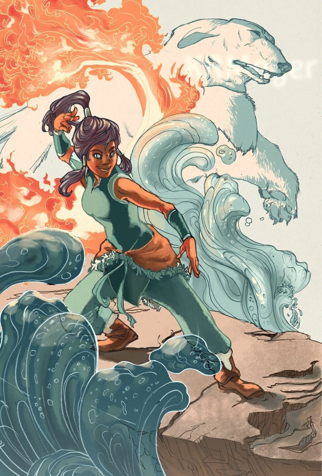 Legend of Korra Fan Art Print Poster - Etsy
