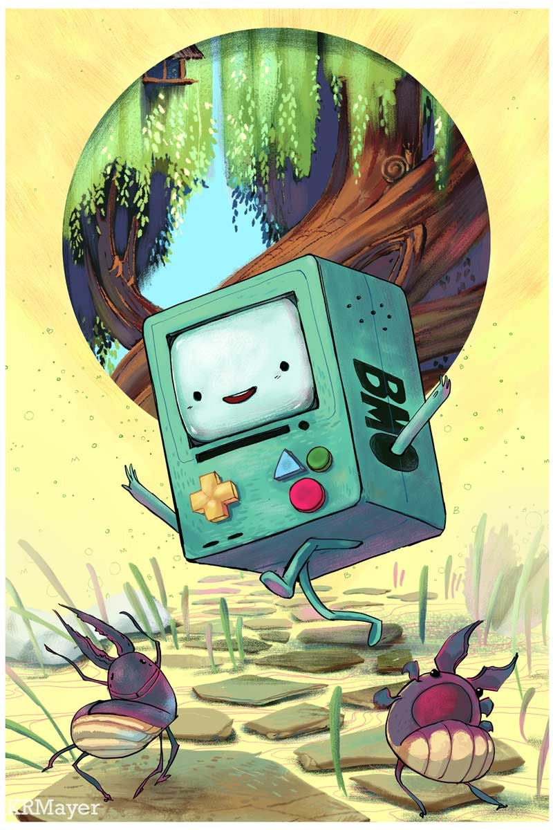 Adventure Time BMO Fan Art Print Poster - Etsy
