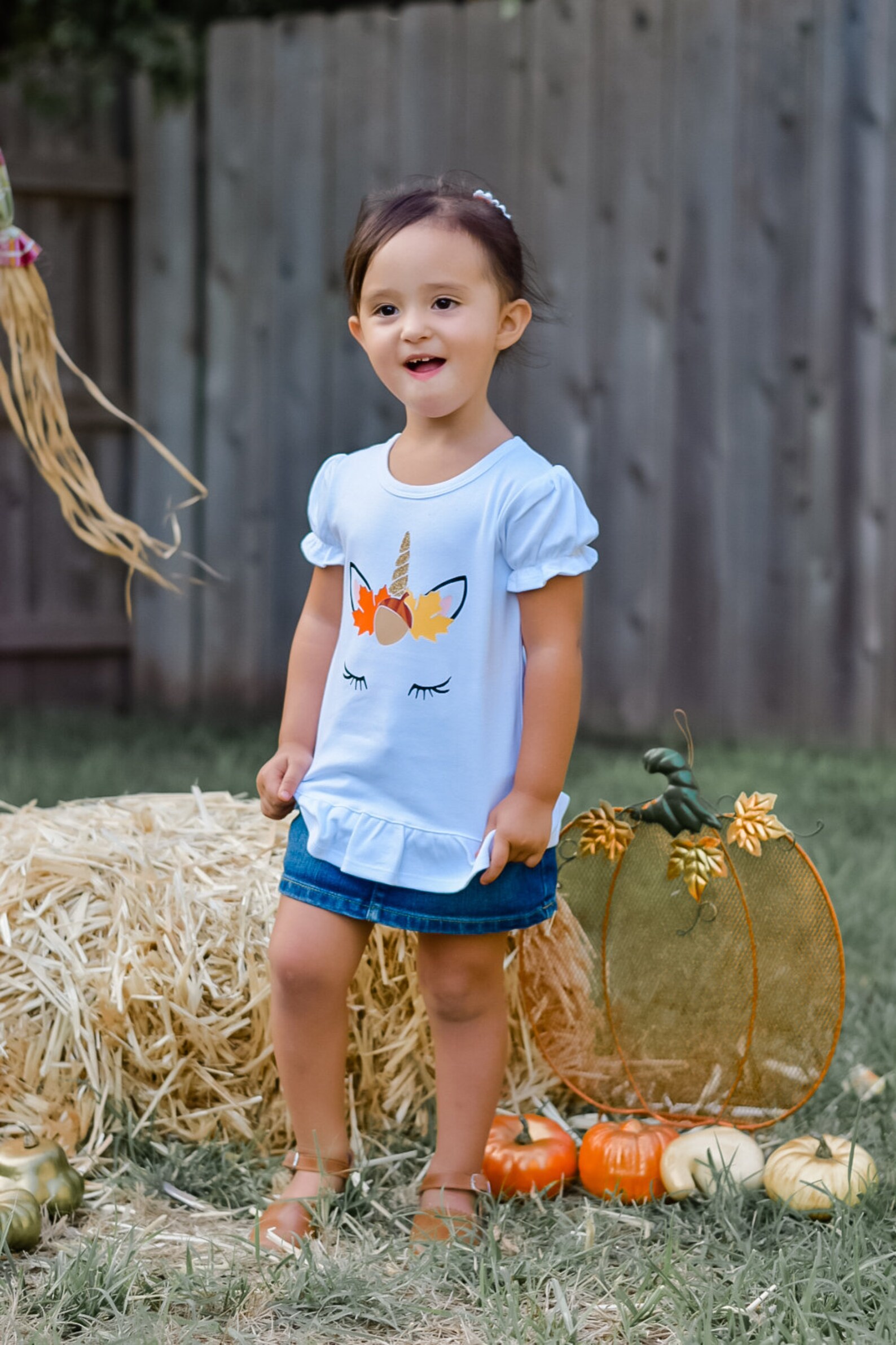 Girls Fall Shirt Fall Unicorn Shirt for Girls Back to School - Etsy