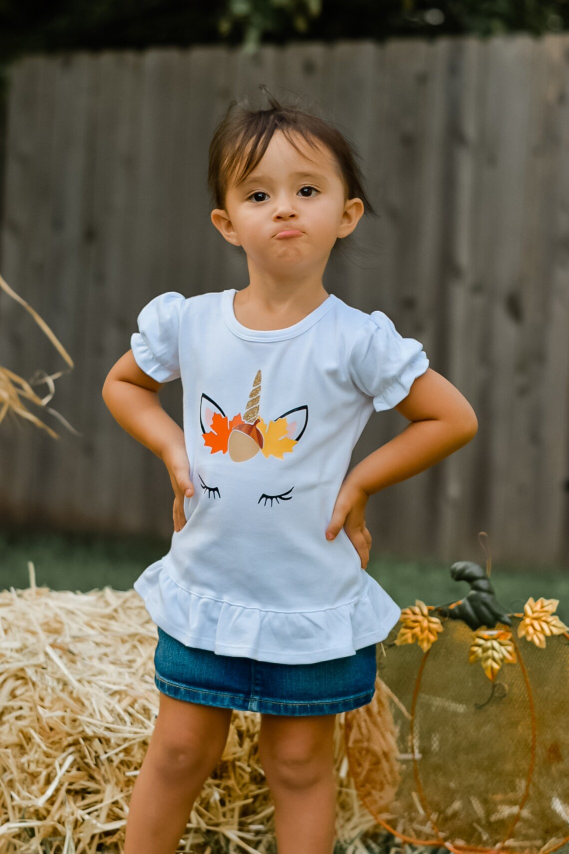 Girls Fall Shirt Fall Unicorn Shirt for Girls Back to School - Etsy