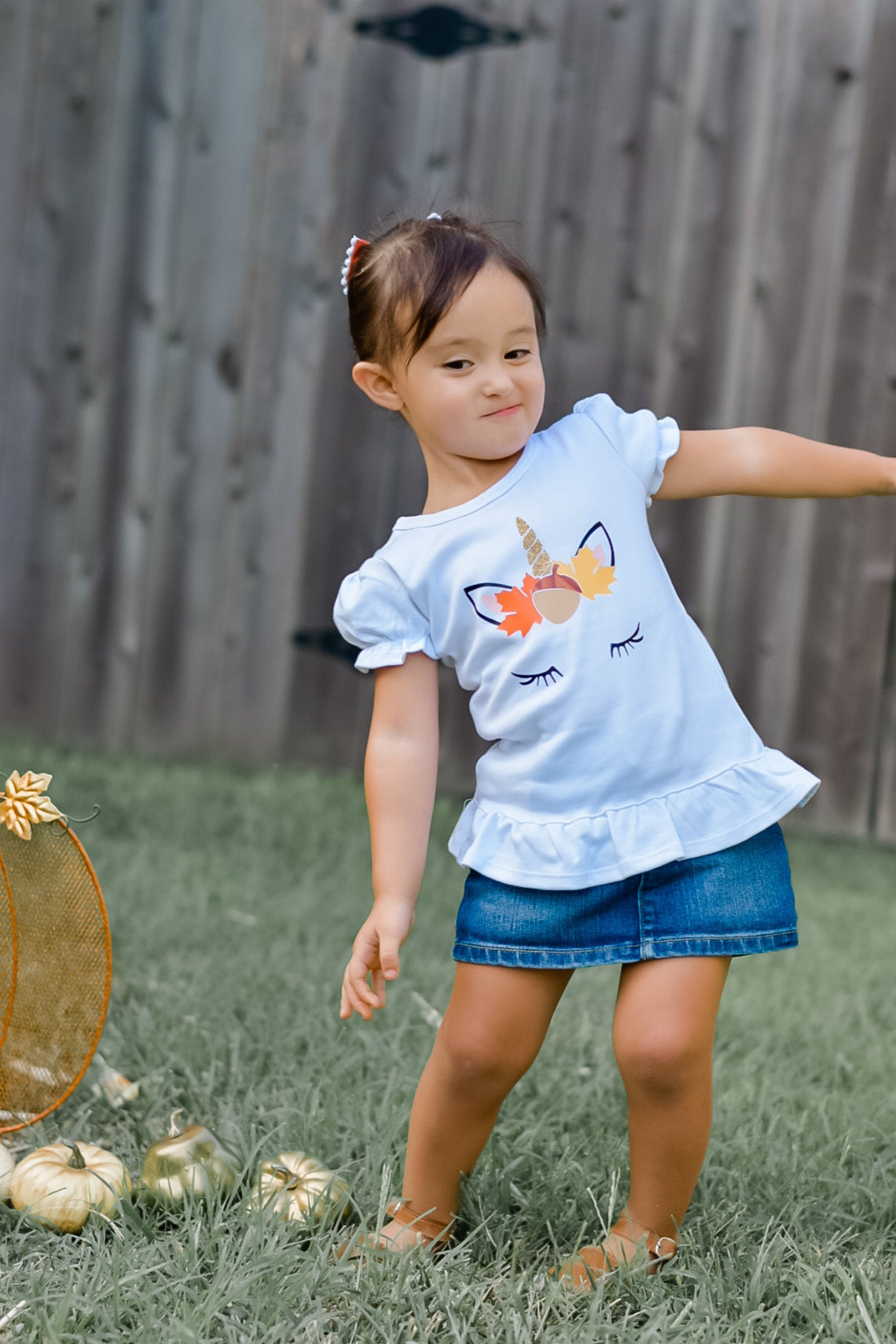 Girls Fall Shirt Fall Unicorn Shirt for Girls Back to School - Etsy
